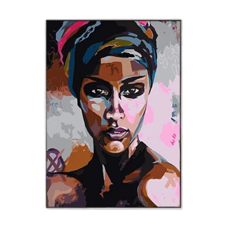 Beautiful African Woman in Table