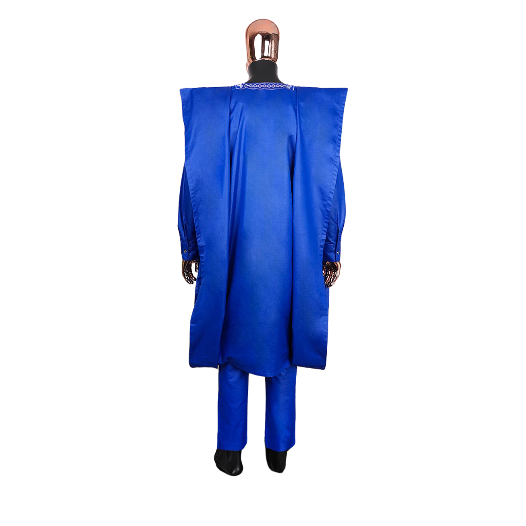 African Boubou Man Blue
