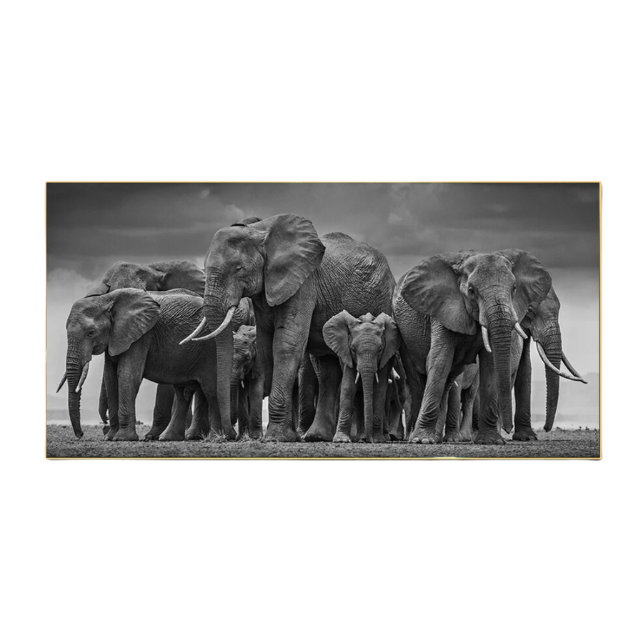 African Painting Elephants